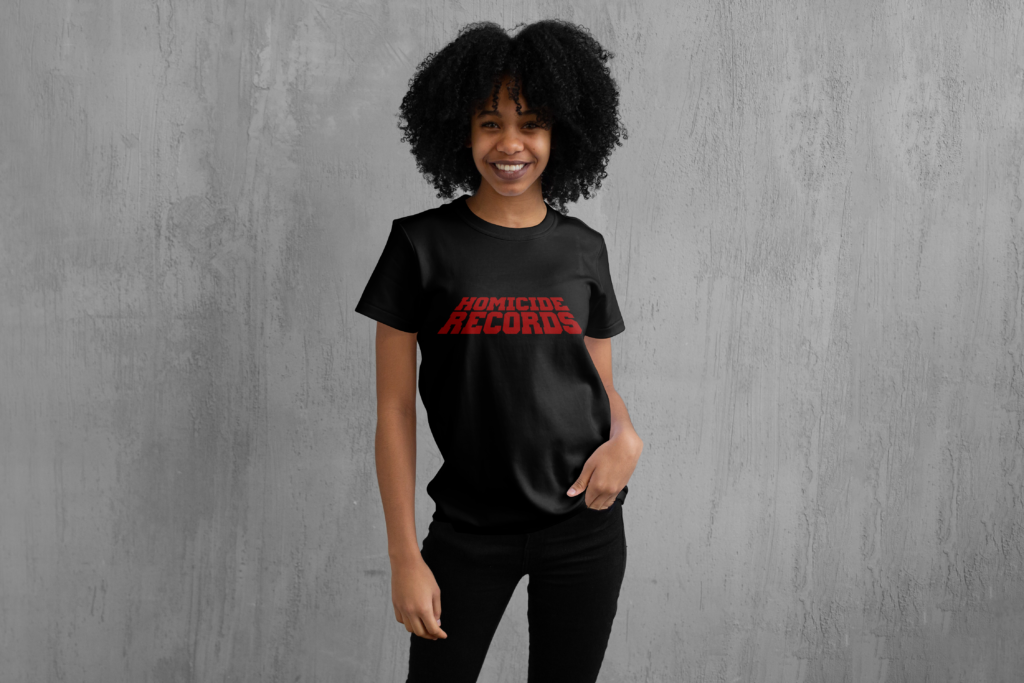 T-shirt femme Homicide Records (logo rouge) - Le Hardcore Français